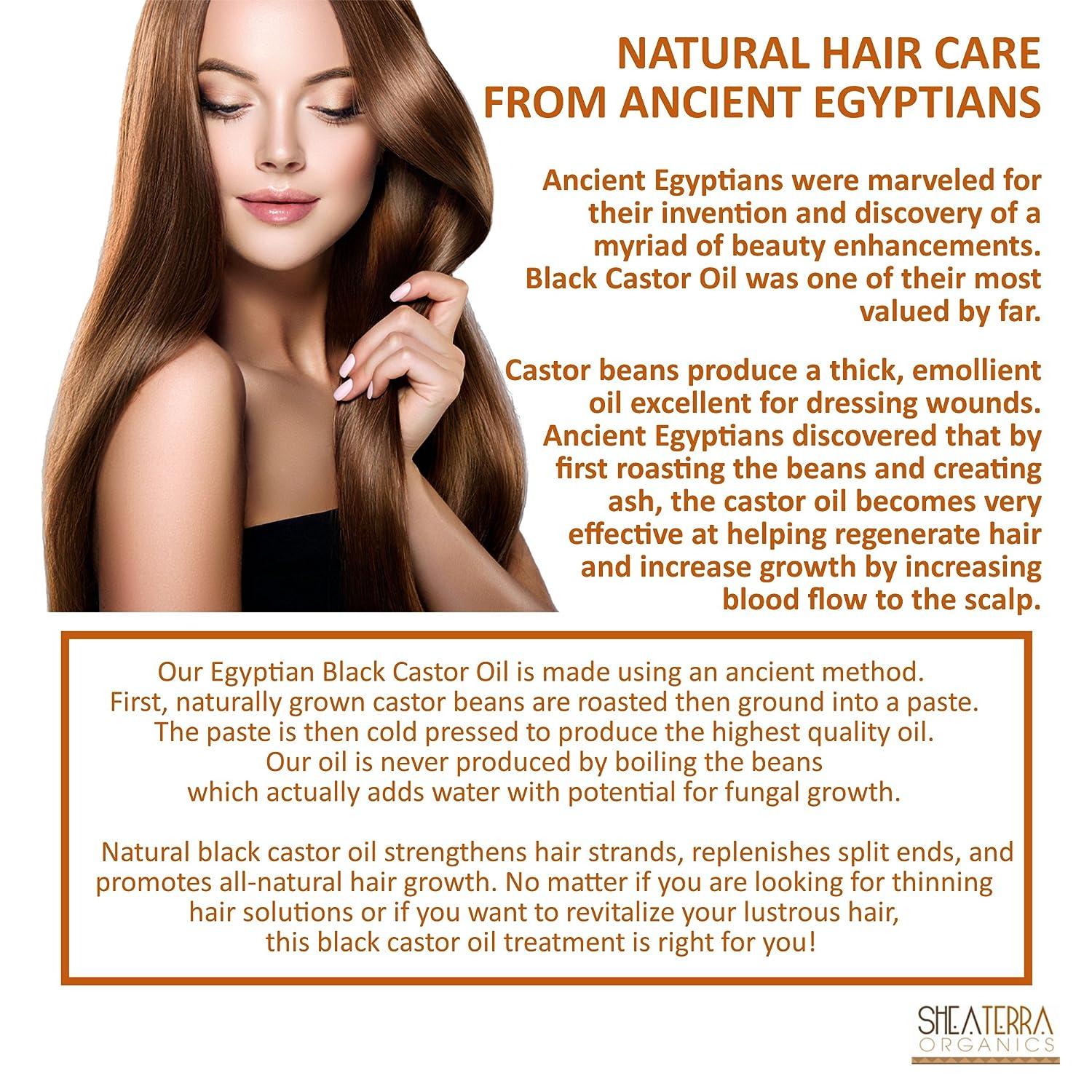 100% Pure Egyptian Black Castor Extra Virgin Oil by Shea Terra Organics ...