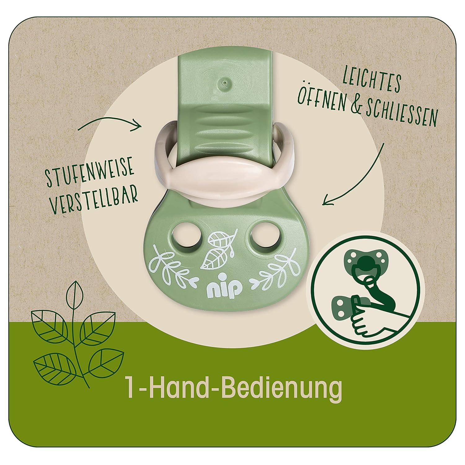 Nip Stay Green Organic Cotton Pacifier Tape - Adjustable Clothing ...