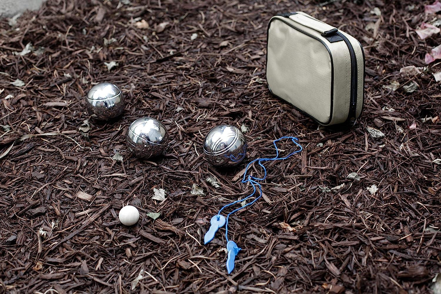 Kikkerland Boules Set Large - Fun Outdoor Action Game for All Ages ...