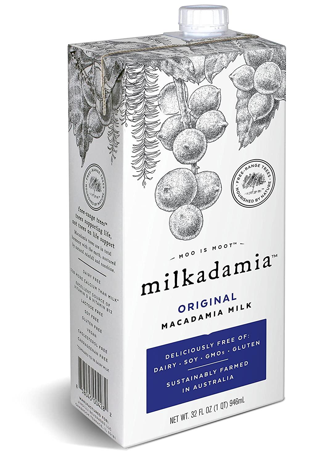 Milkadamia Macadamia Milk Original (Lightly Sweetened) 32 Oz - 2 Pack ...