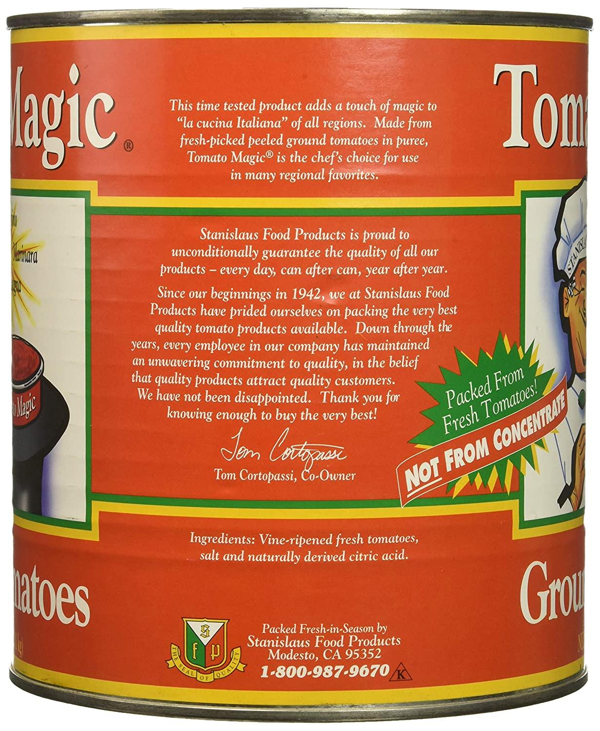 Tomato Magic Ground Tomatoes No. 10 Can 6.6 lb - High-Quality 6.63 ...