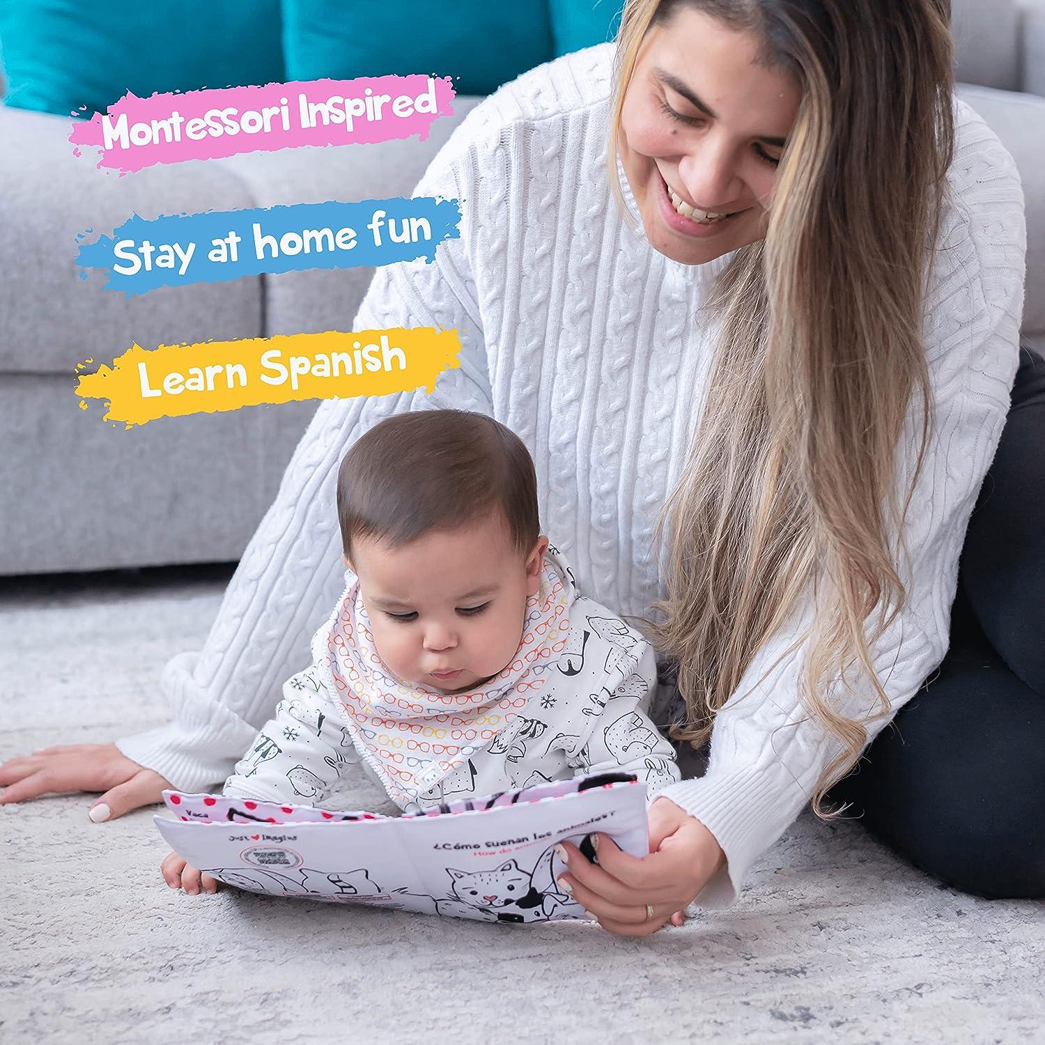 Just Imagine Bilingual Baby Cloth Book Set in Spanish and English ...