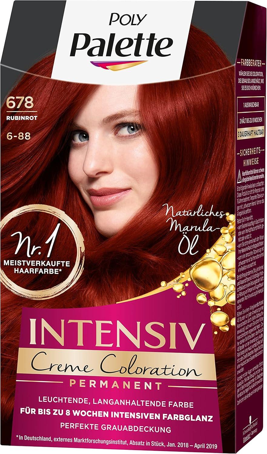Palette Intensive Creme Coloring 6-88/678 Ruby Red - Permanent Hair ...