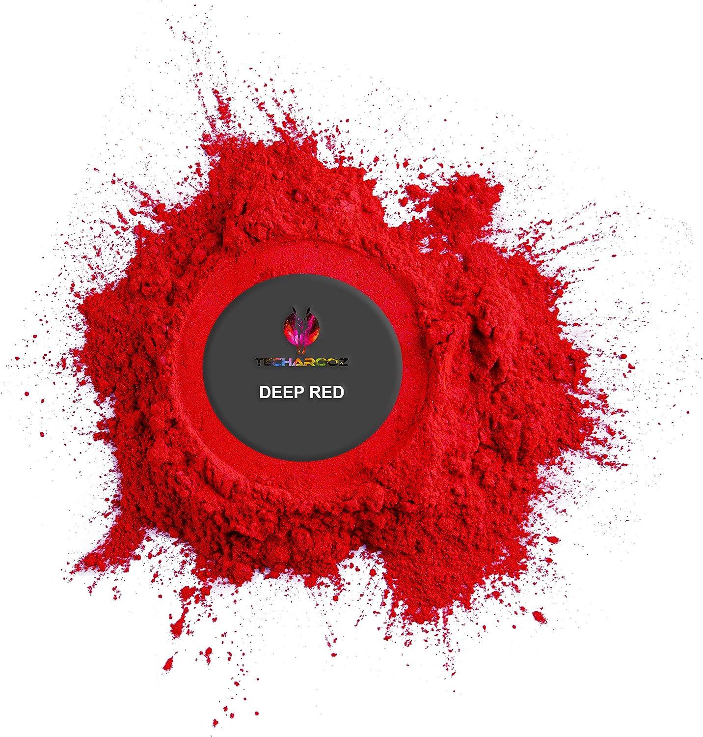 TECHAROOZ Deep Red Mica Powder 56g for Epoxy Resin, Lip Gloss, Nails ...