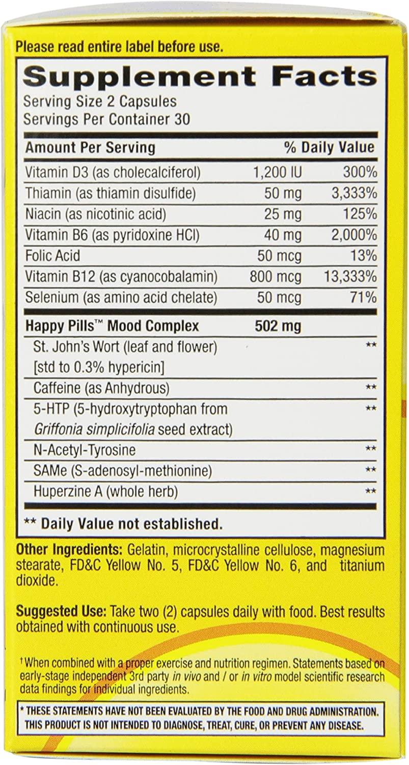 Brain Pharma Happy Pills - 60 Count | Boost Mood and Focus | Buy Now ...