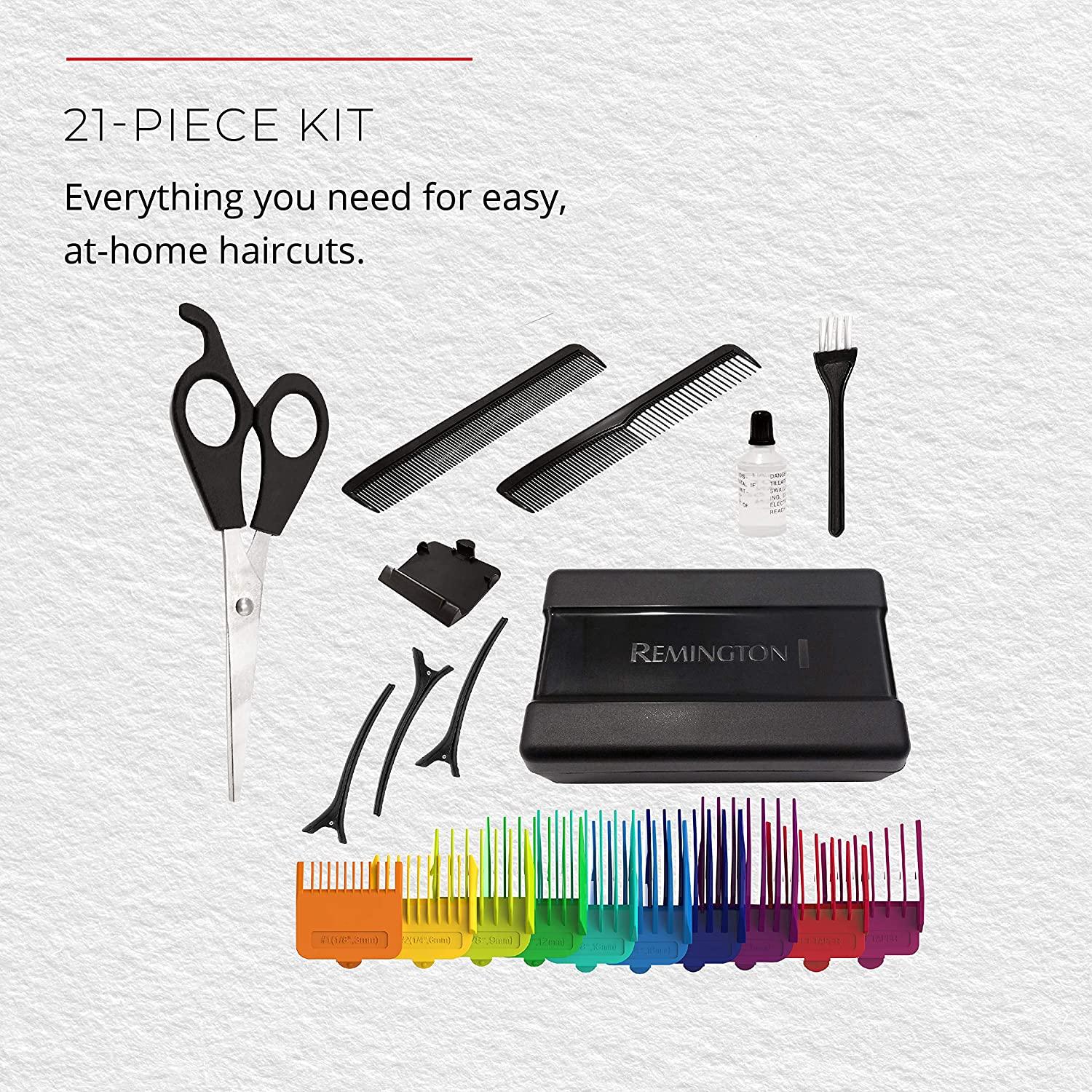 Remington Kids Haircut Kit with Color Combs - Easy and Fun Haircuts for ...