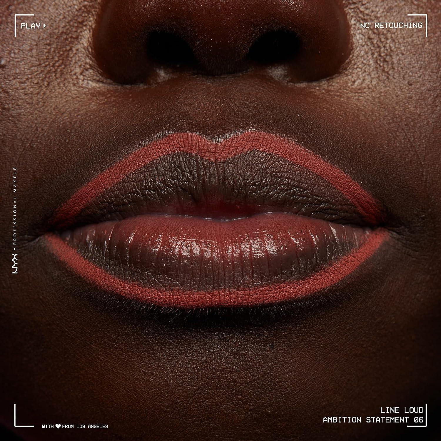 NYX Ambition Statement Lip Liner - Longwear Lip Pencil with Jojoba Oil ...