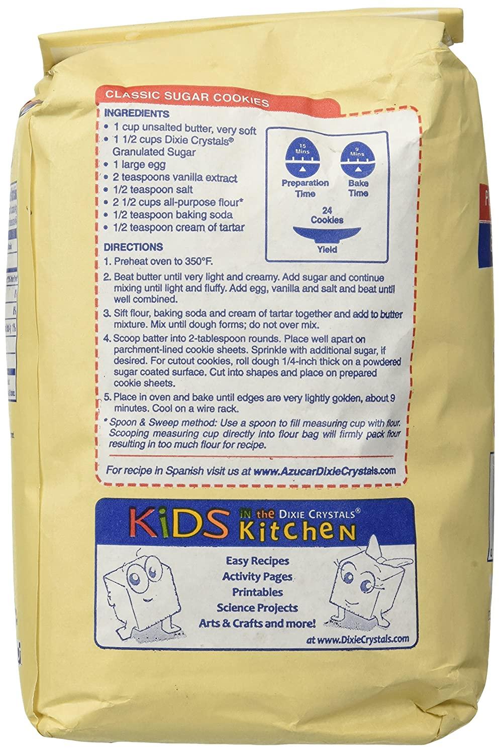 DIXIE CRYSTALS SUGAR GRANULATED PURE CANE 4 LB BAG | Buy Now with ...