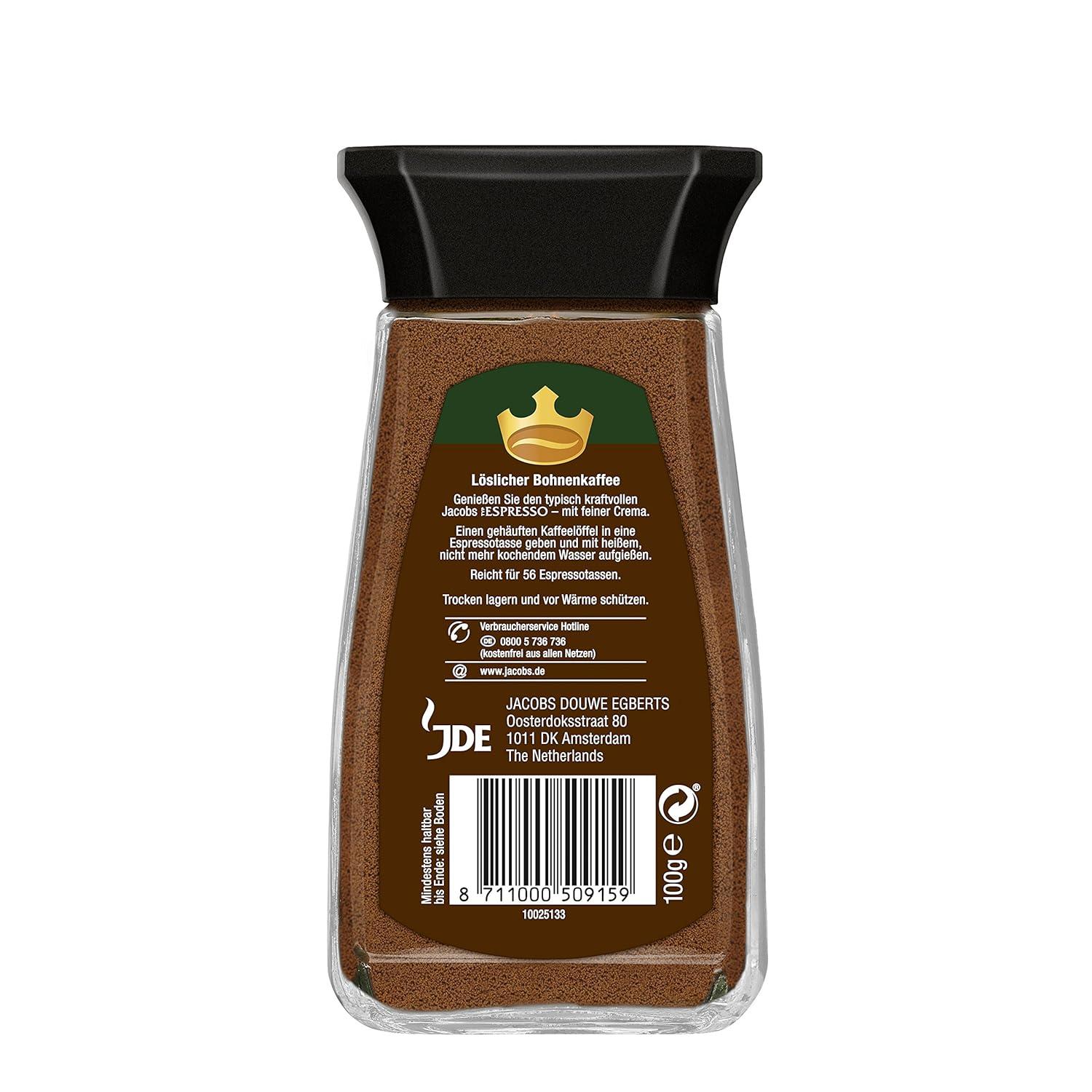 Buy Jacobs Soluble Coffee 100g | Instant Espresso - Premium Quality ...