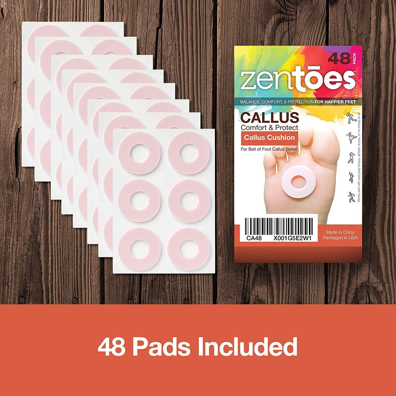 ZenToes Soft Foam Callus Cushions - Waterproof Toe and Foot Protectors ...