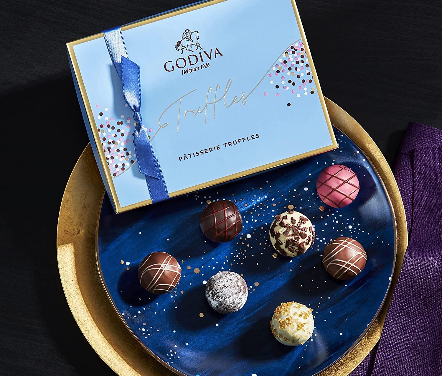 Godiva Patisserie Dessert Truffle Flight Assorted Chocolate Gift Box ...