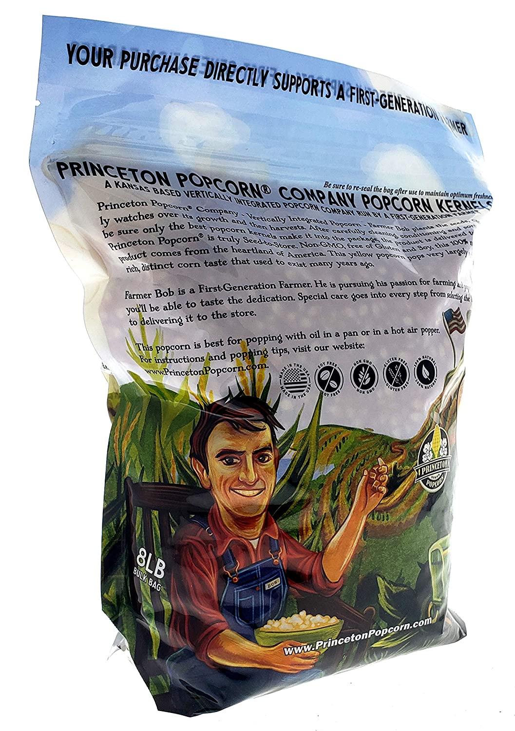 Princeton Popcorn Farm Mushroom Popcorn Kernels - 8lbs | Non GMO ...