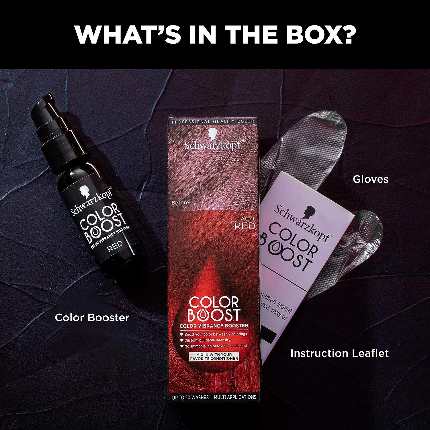 Schwarzkopf Color Boost Red Vibrancy Booster - Enhance Color Intensity ...