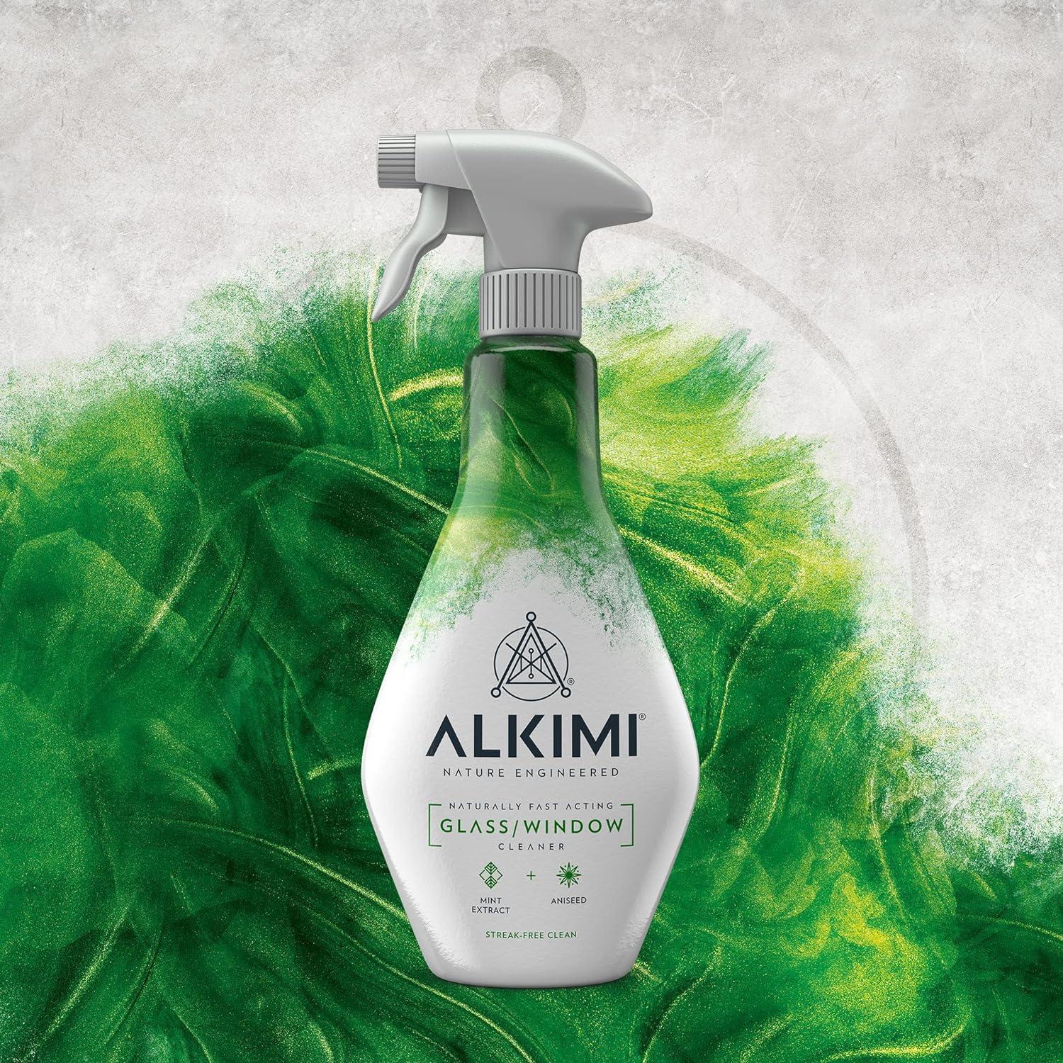 ALKIMI Glass Cleaner Spray 500ml - Natural Mirror and Shower Glass ...