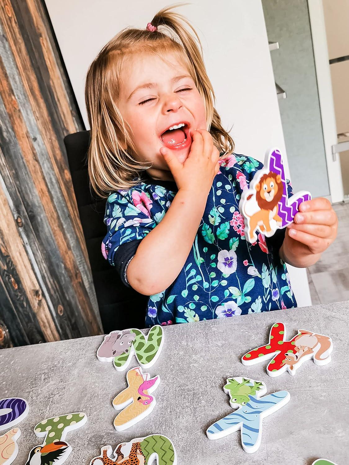 Wooden Alphabet Letters Set for Children's Room | A-Z Door Letters ...