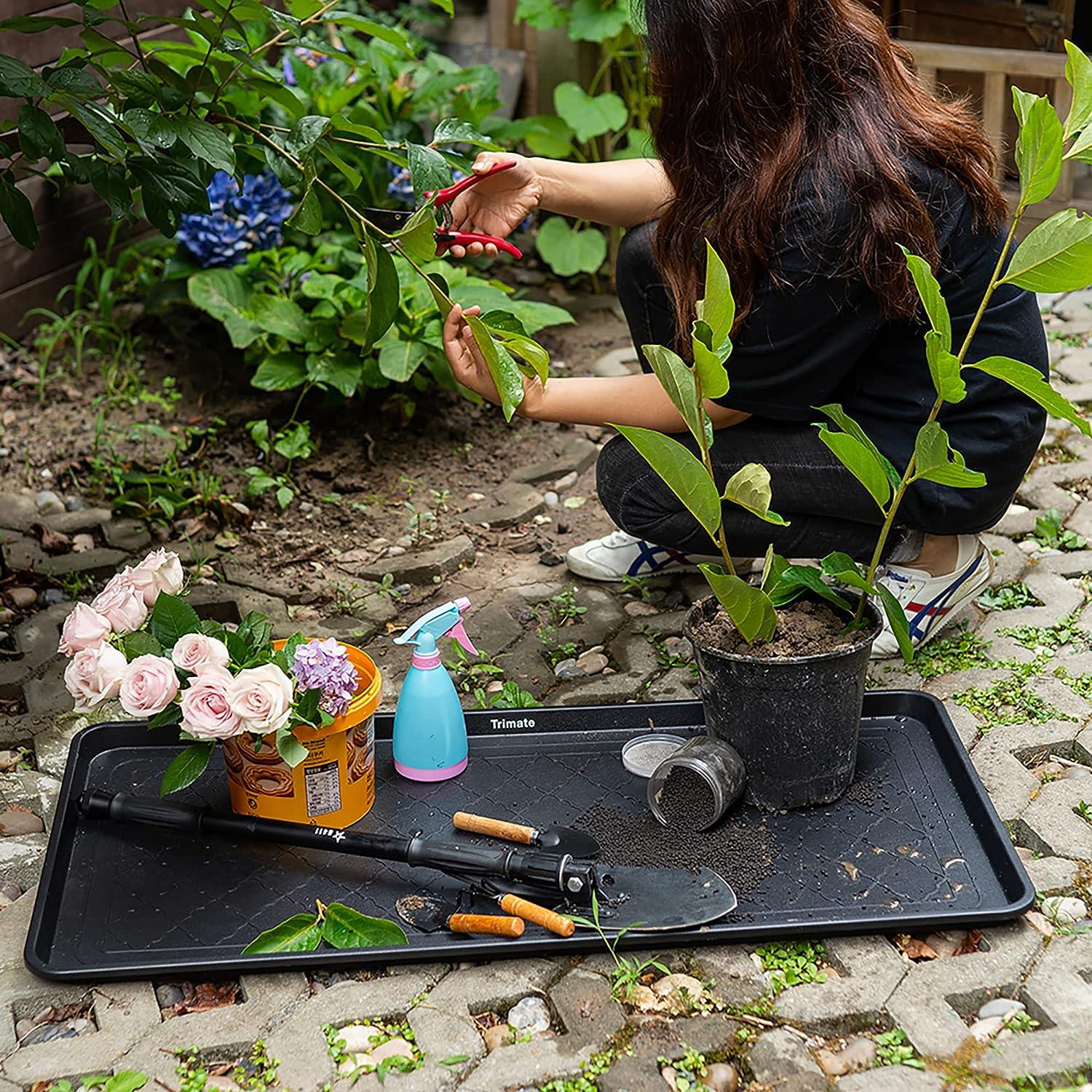 Trimate All Weather Boot Tray - Extra Large 40x20 (Black) | Durable and ...