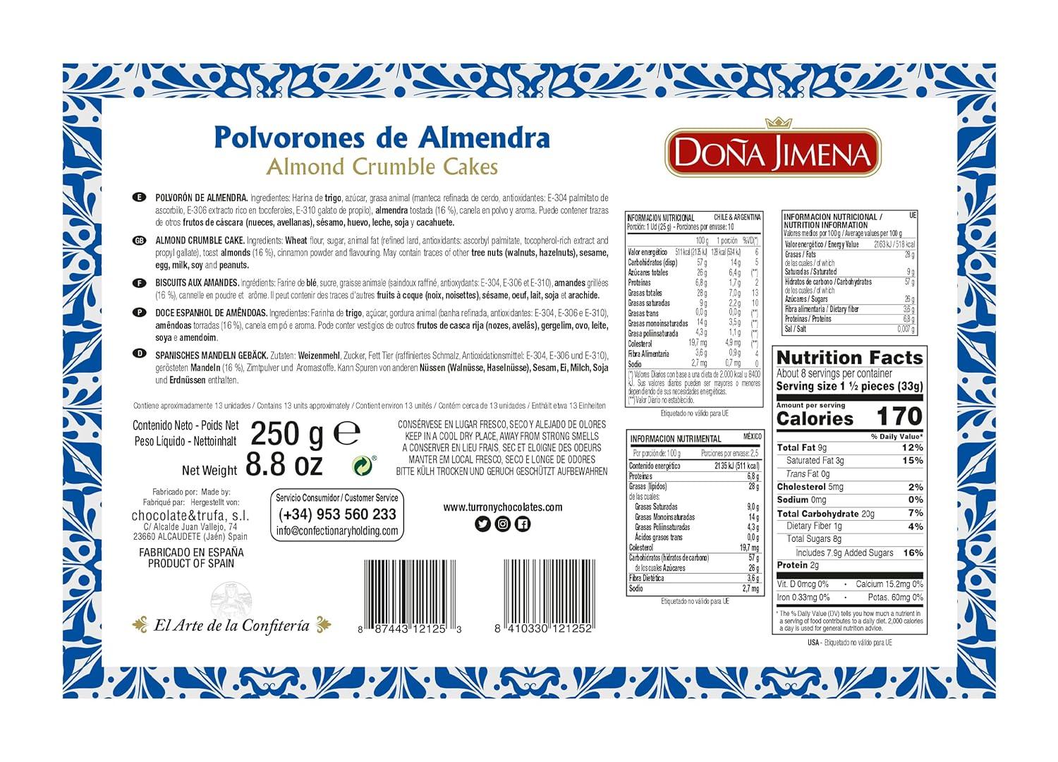 Do a Jimena Polvorones de Almendra | Premium Andalusian Almond Crumble ...
