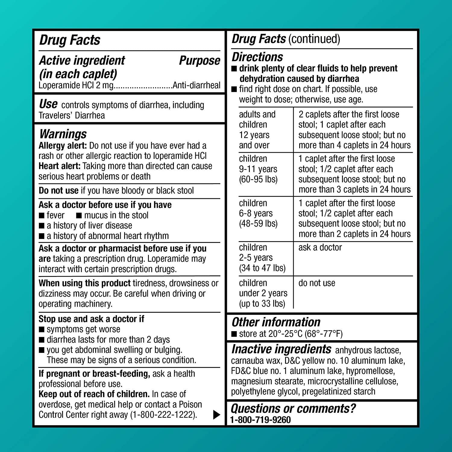 Amazon Basic Care Loperamide Hydrochloride Tablets 2 mg - 24 Count Anti ...