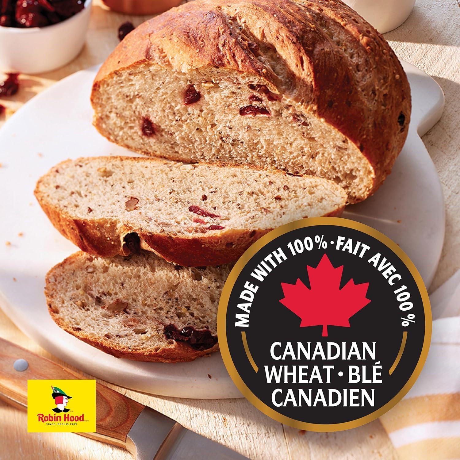 Robin Hood Best For Bread Homestyle White Flour 2.5kg Made with 100% ...