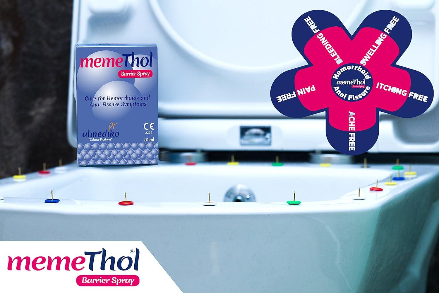 Memethol Hemorrhoids Barrier Spray - Fast Relief and Protection ...