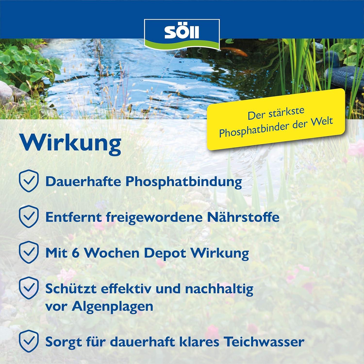 S ll 80512 Phoslock Algae Stop 250g Phosphate Binder for All-Year Pond ...