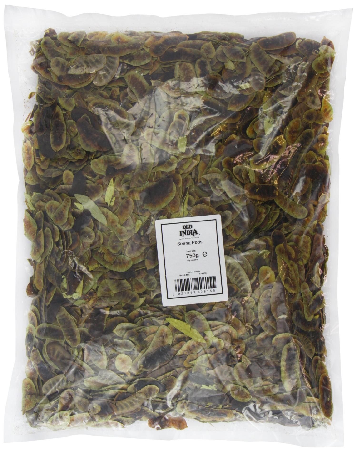 Old India Senna Pods 750g - Natural Herbal Laxative for Digestive ...