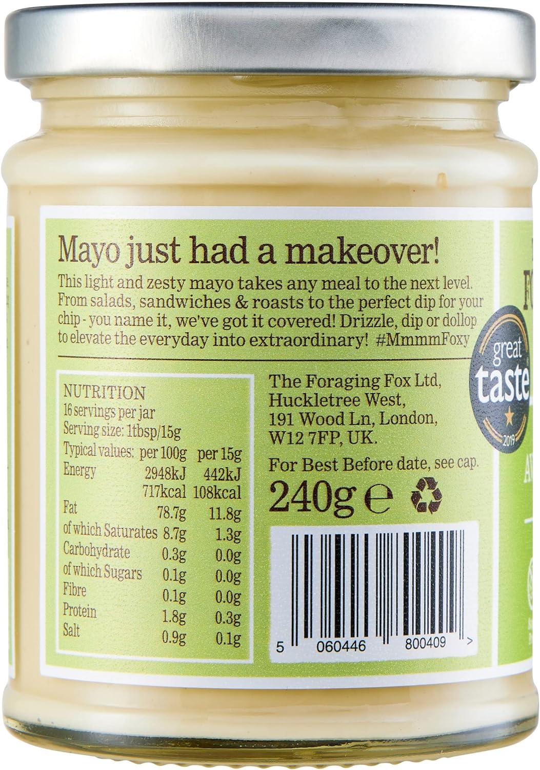 The Foraging Fox | No Added Sugar Gluten Free Avocado & Lemon Mayo 6 x ...