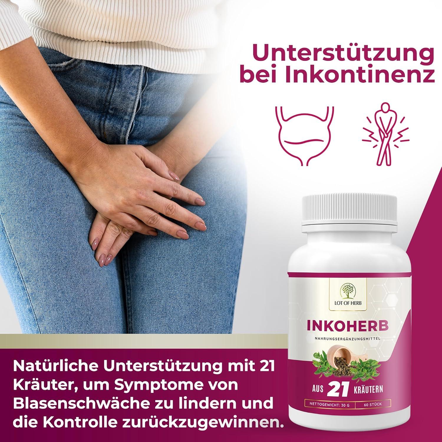 Lot of 21 Herb Inkherb - Natural Bladder Strengthening Supplements for ...