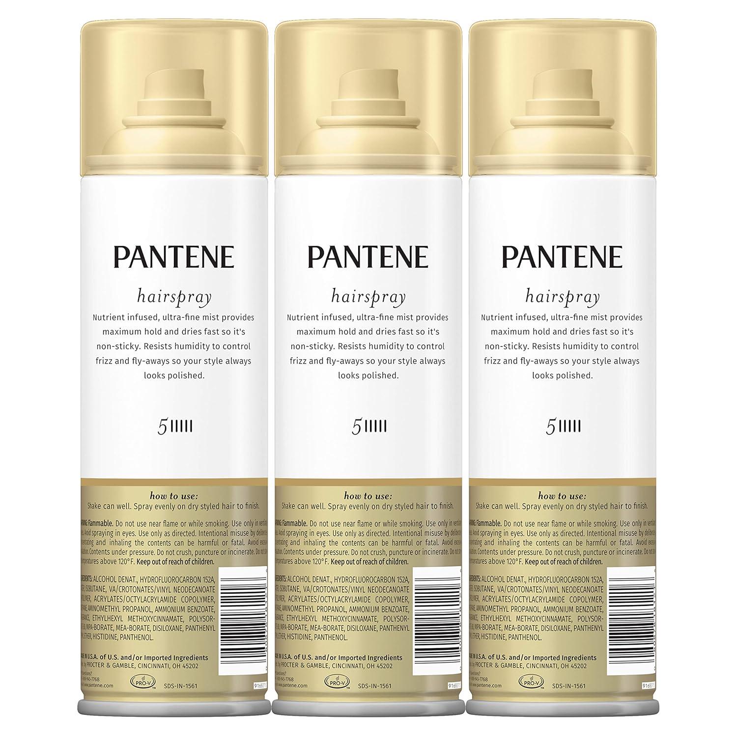 Pantene Hairspray Maximum Hold Pro-V Level 5 Texture and Finish 11 fl ...