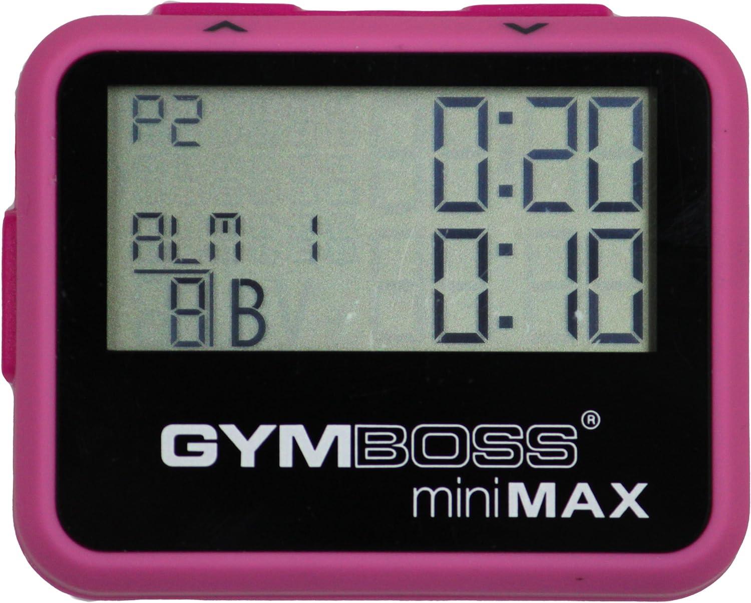 Buy Gymboss Minimax Interval Timer & Stopwatch - Pink Soft Coating ...