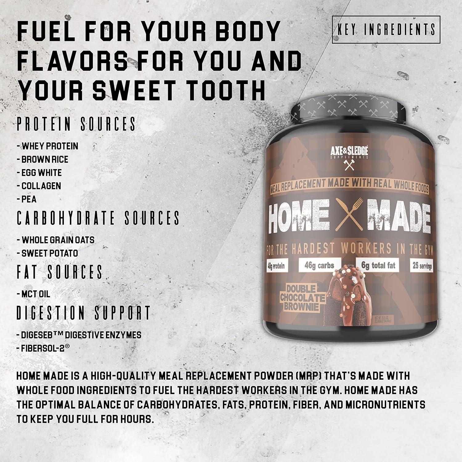 Buy Axe & Sledge Meal Replacement Powder - Whole Foods Digestive ...