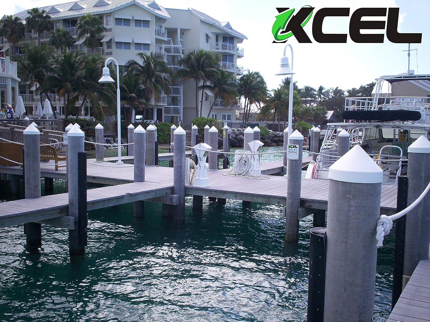 XCEL Polyethylene Dock Piling Cap Round Cone 9 Inch White | Buy Now ...
