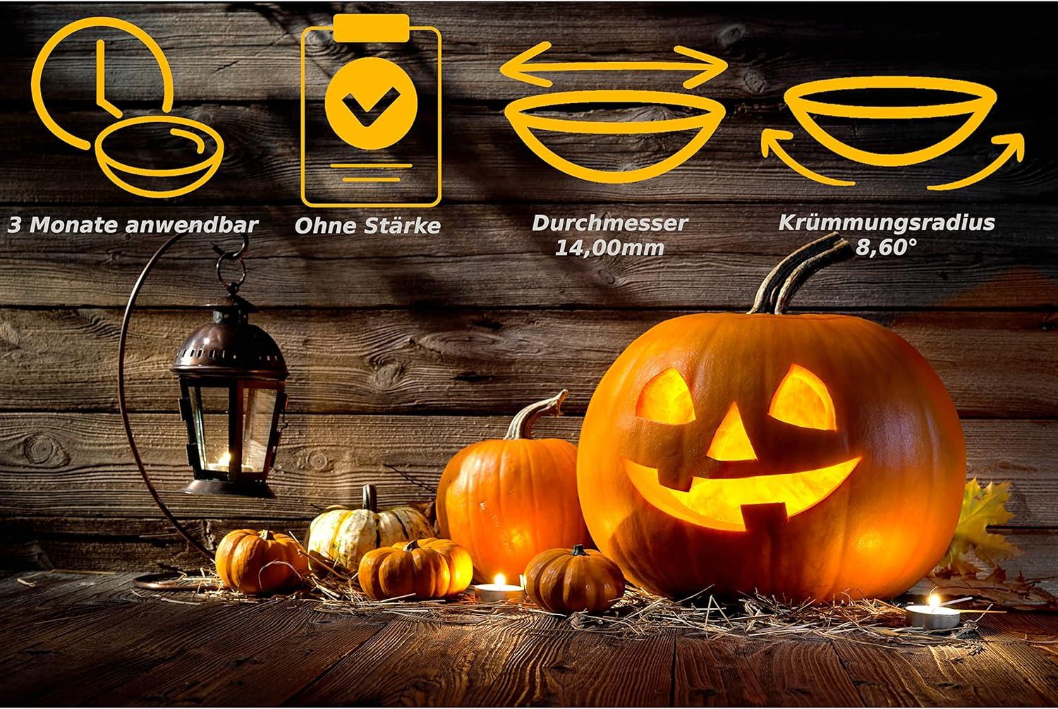 Buy DESIGNLENSES Glowing Halloween The Purge Costume Contact Lenses ...