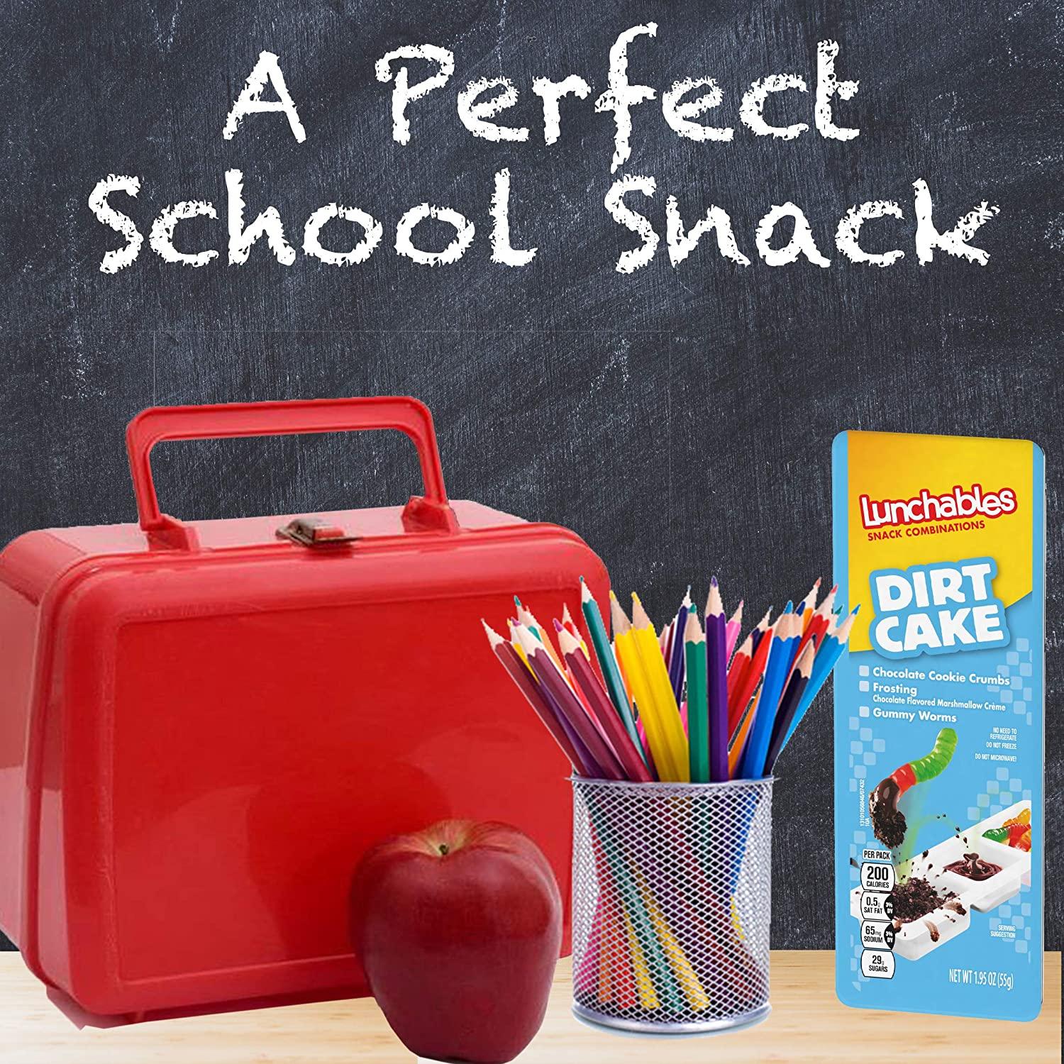 Lunchables Dirt Cake Snack Pack - Chocolate Cookie Crumbs, Marshmallow ...