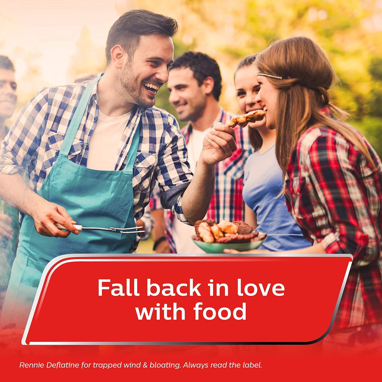 Rennie Deflatine Trapped Wind & Bloatedness Relief Tablets Sugar-Free ...