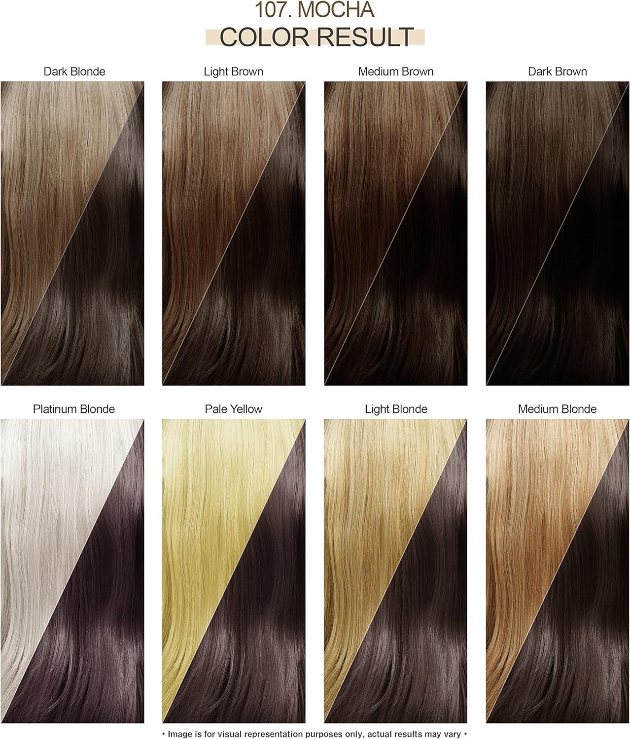 Adore Shining Semi Permanent Hair Colour 107 Mocha 118 ml - Pack of 1 ...