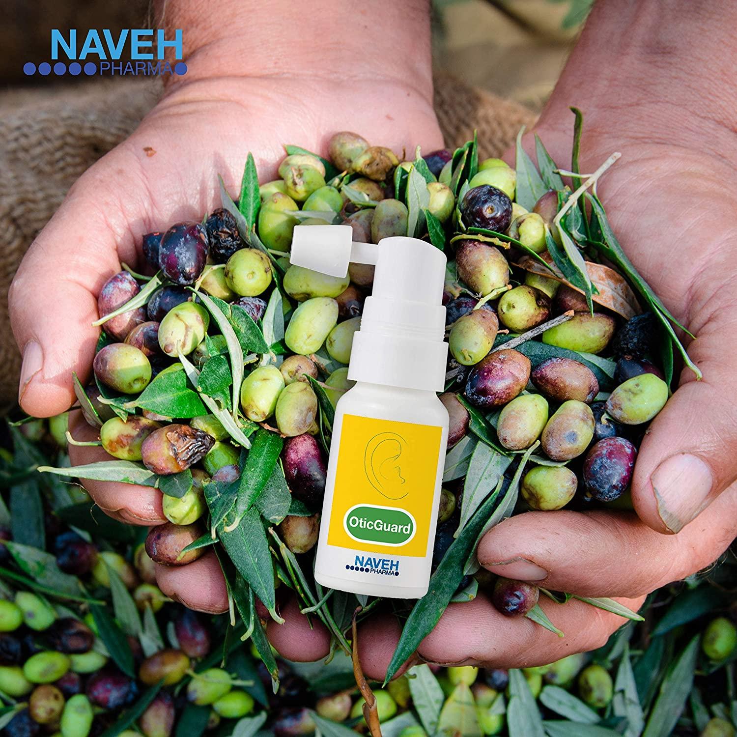 Naveh Pharma Otic Guard Ear Spray - 3-in-1 Herbal-Oil Blend for Ear ...