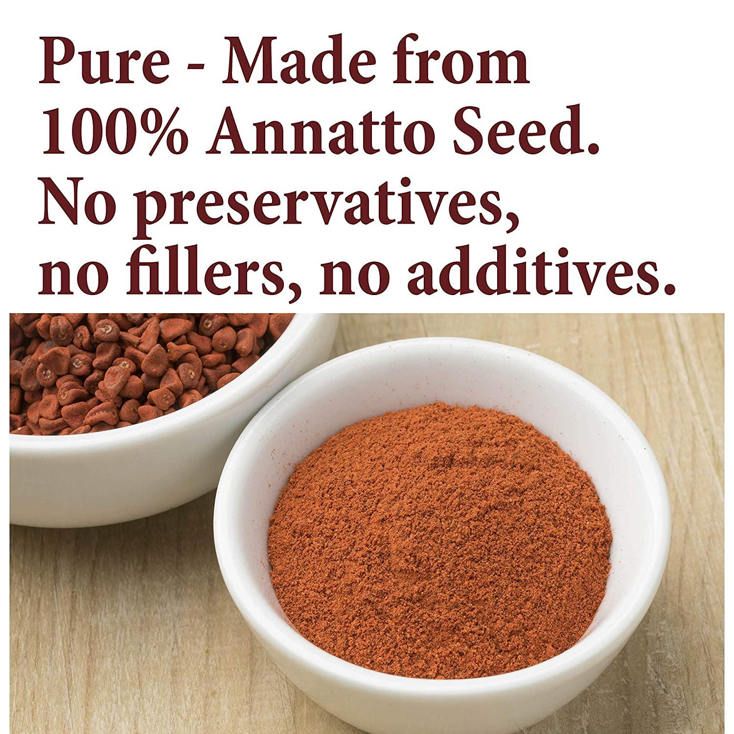 The Spice Way Annatto Powder - 4 oz - Ground Achiote Seed for Vibrant ...