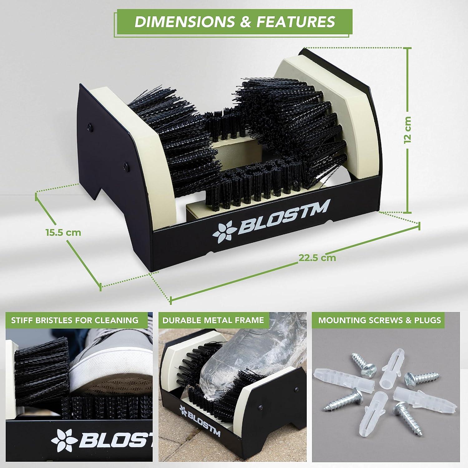 BLOSTM Metal Outdoor Boot Cleaner Brush - Heavy-Duty Boot Scraper for ...