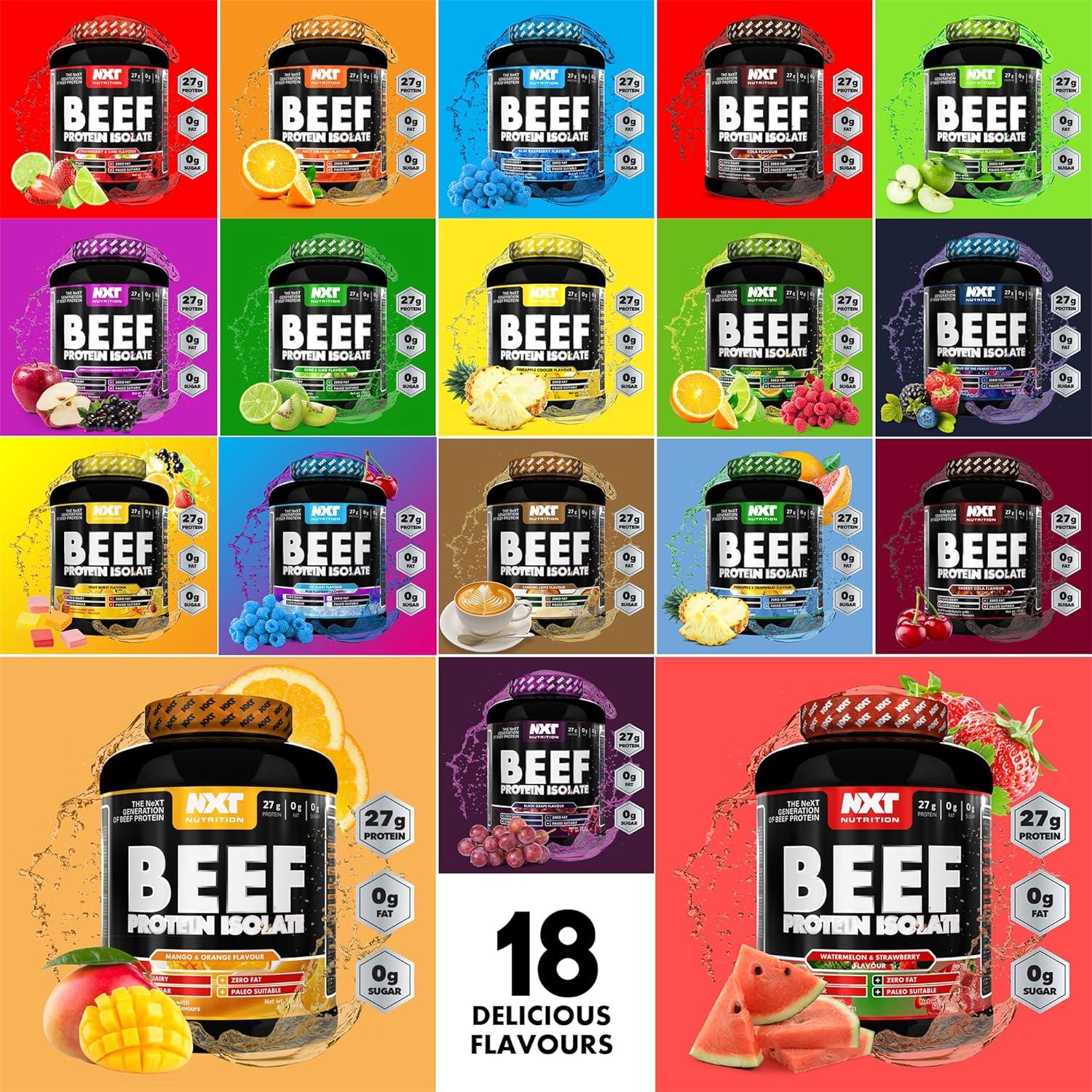 NXT Nutrition Beef Protein Isolate Powder 1.8kg - Watermelon ...