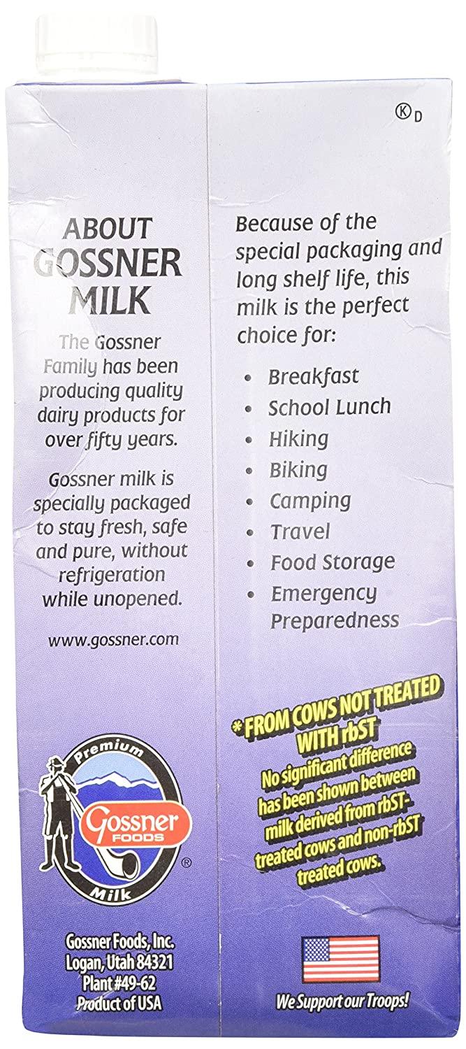 Gossner Foods 2% Reduced Fat Shelf Stable Milk - 32 Oz Carton | Buy Now ...