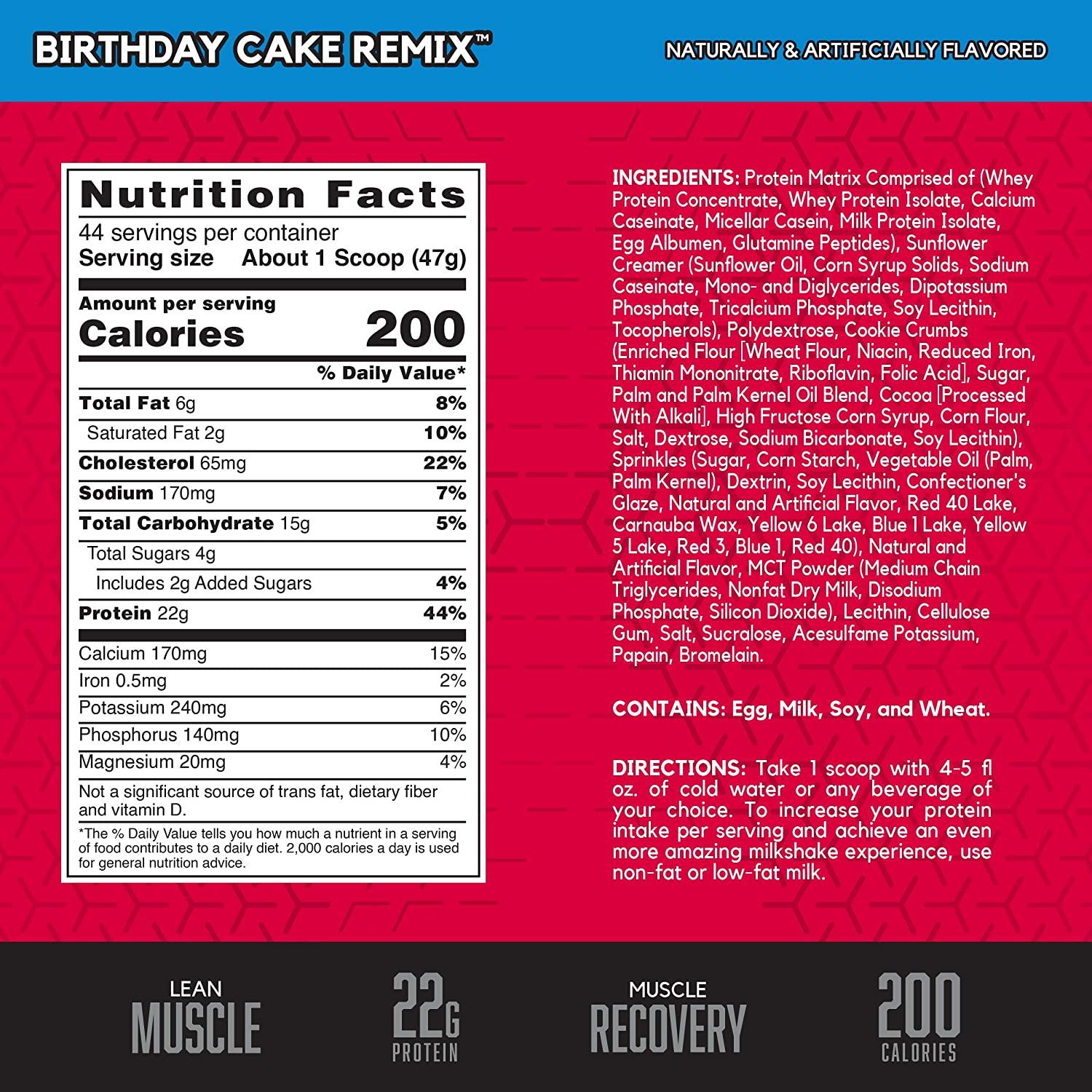 Nutrition Facts Cold Stone Birthday Cake Remix | Besto Blog