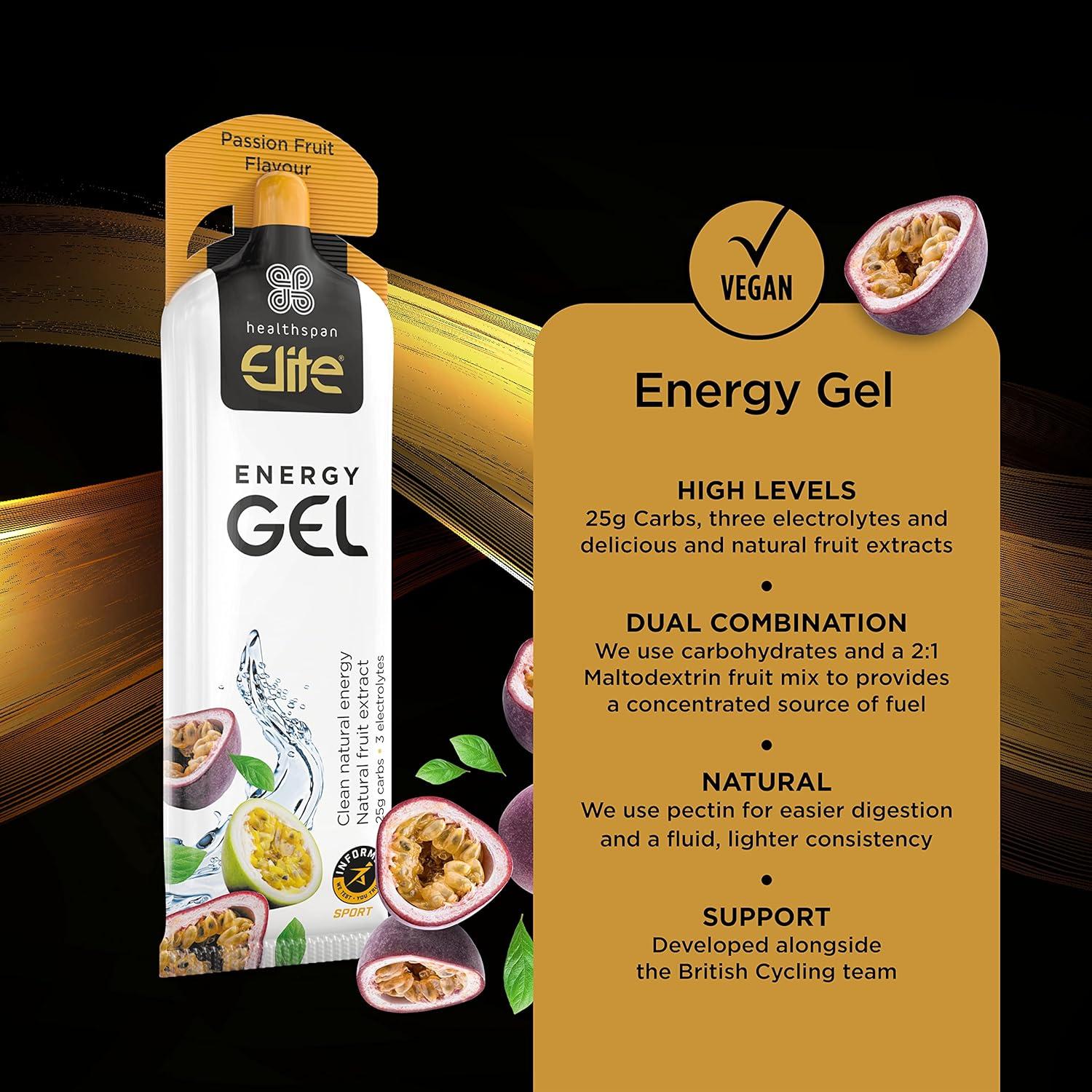 British Cycling Energy Gels | 25g Dual Source Fast Acting Carbs | 3 ...