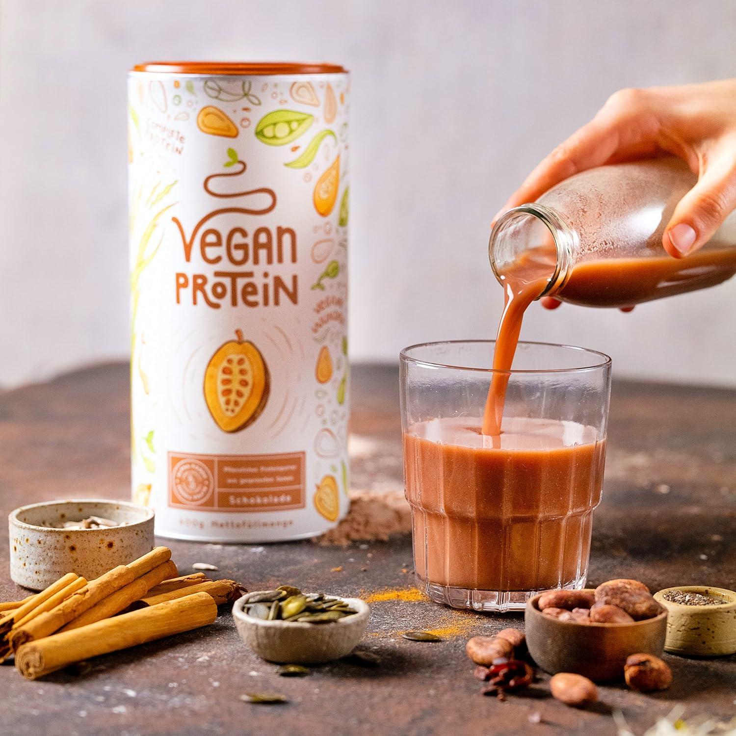 Alpha Foods Vegan Protein Powder - Chocolate Flavour - High Protein Low ...