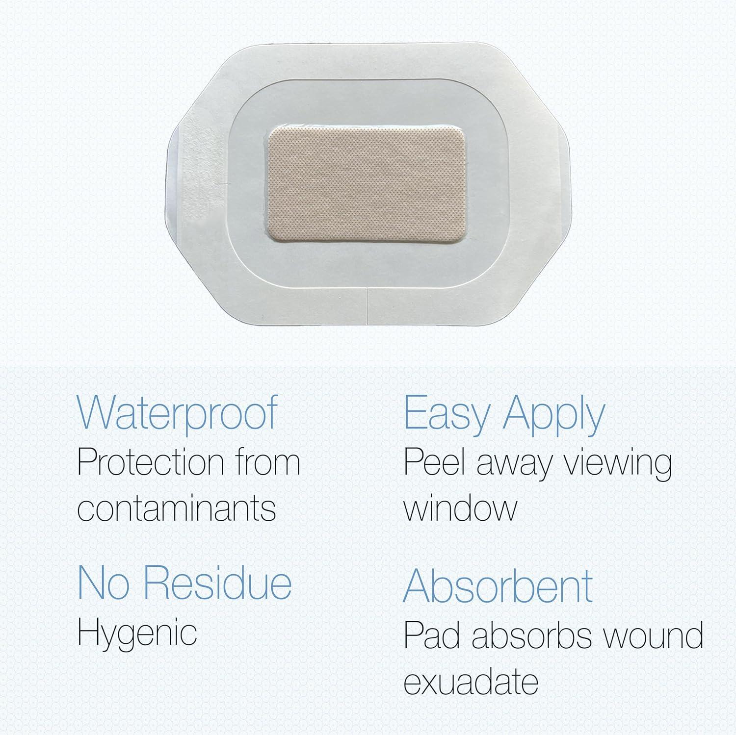 Waterproof Transparent Island Dressing Bandages - 10cm x 12cm x 10pcs ...