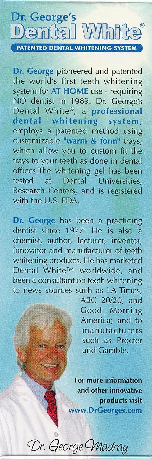 Dr. George's Dental White Kit - Professional Teeth Whitening Solution ...