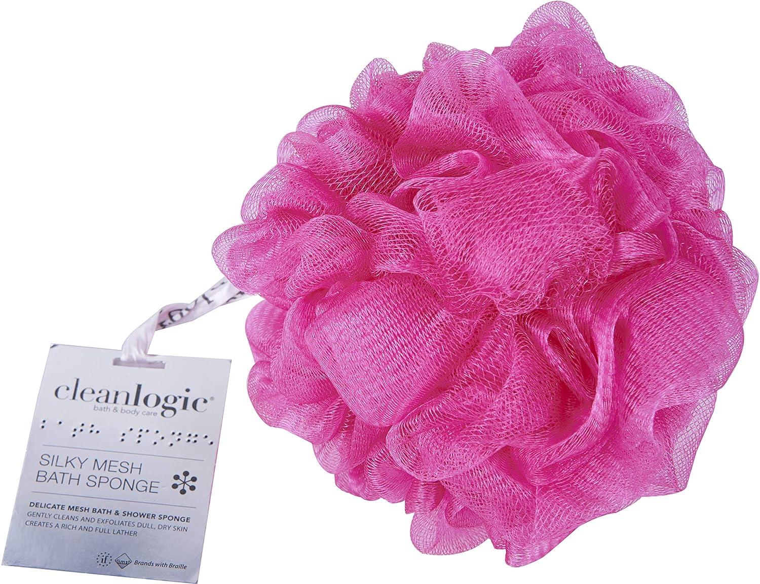 Clean Logic Silky-Soft Mesh Sponge 70g - Pack of 6, Assorted Colors ...