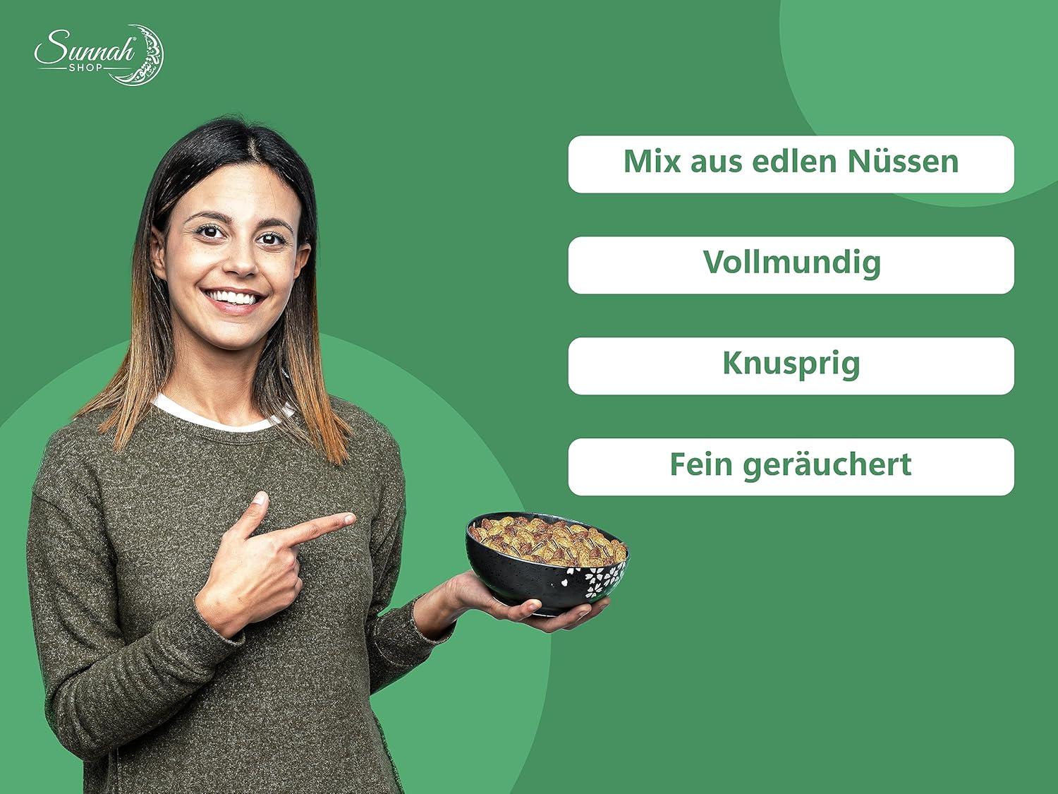 Sunnah Shop Smoked Nut Mix - Cashew Almond & Pistachio | Vegan Protein ...