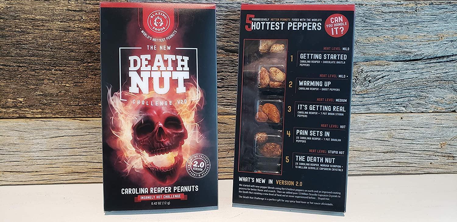 Death Nut Challenge V2.0 - Carolina Reaper Peanuts with Ghost Pepper ...