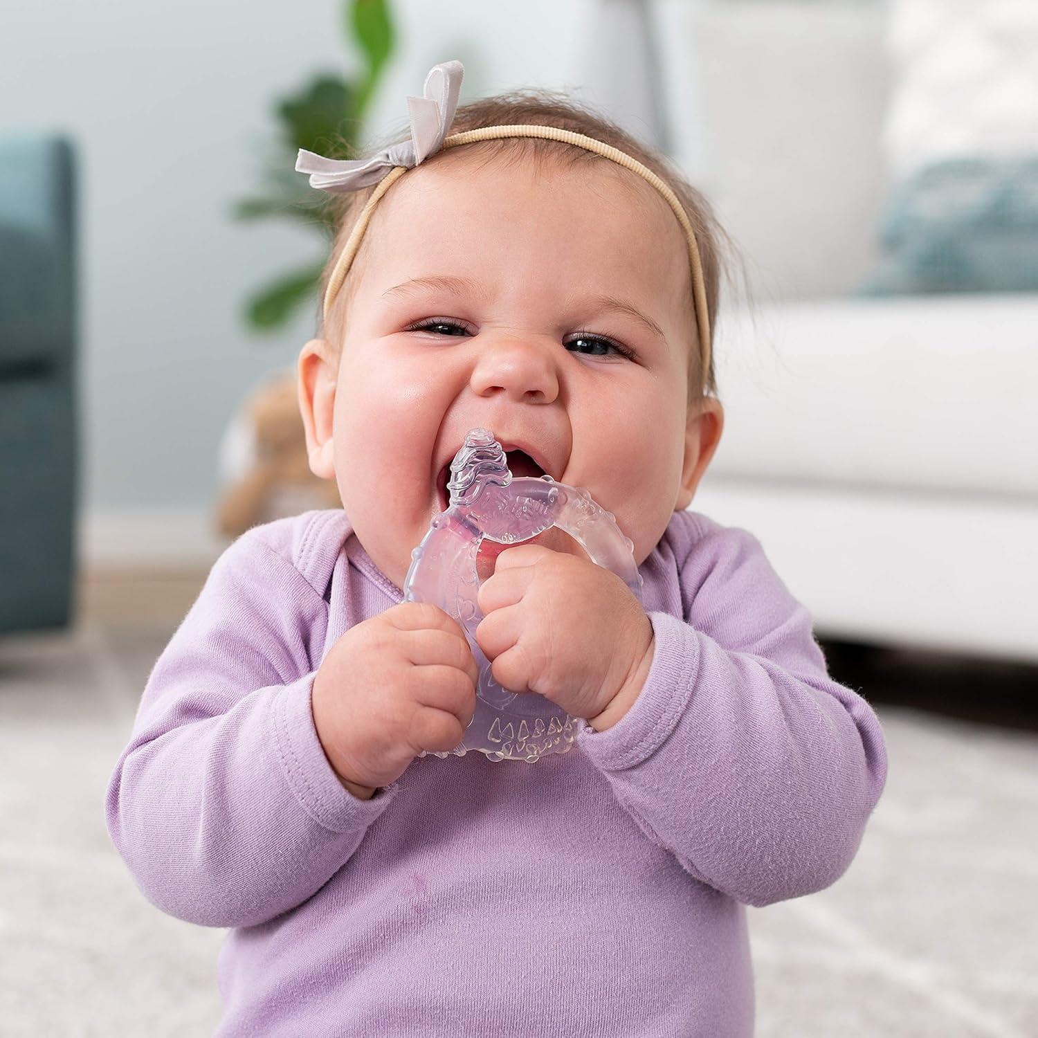 Infantino White Crystal Clear 3 Stage Teether Set - BPA Free Silicone ...